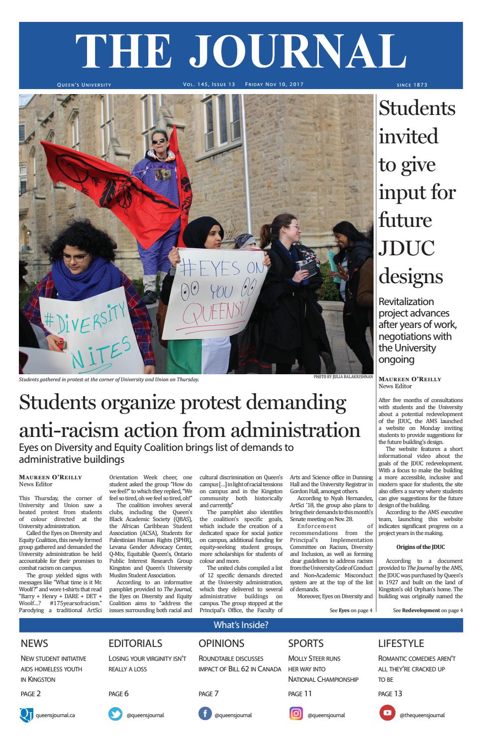 The Queen's Journal, Volume 145, Issue 13 by The Queen's Journal - Issuu