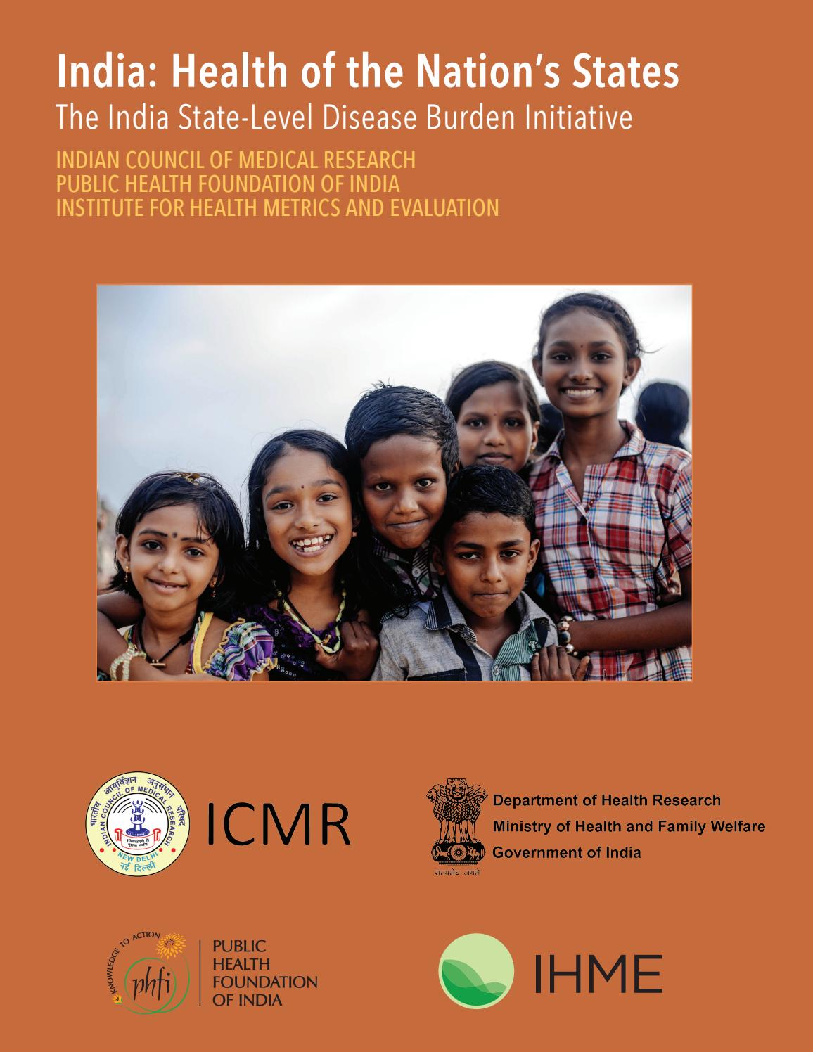 India health of the nation's states report 2017 by Institute for Health ...