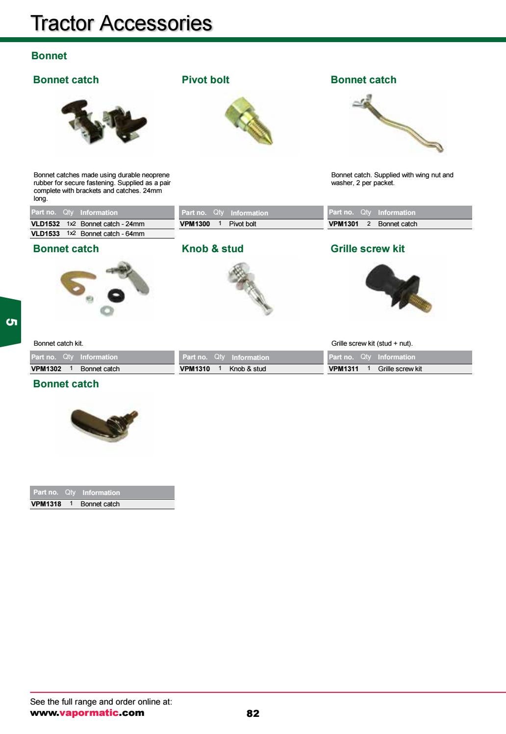 Vapormatic Accessories Catalogue Suitable for Agricultural and ...