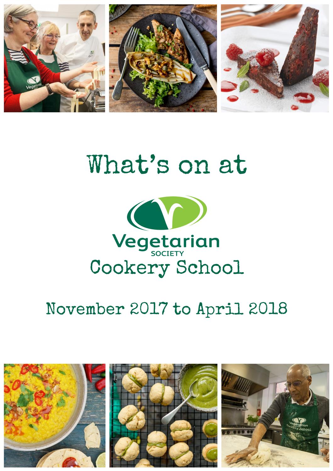 What's on at the Vegetarian Society Cookery School - November 2017 to ...