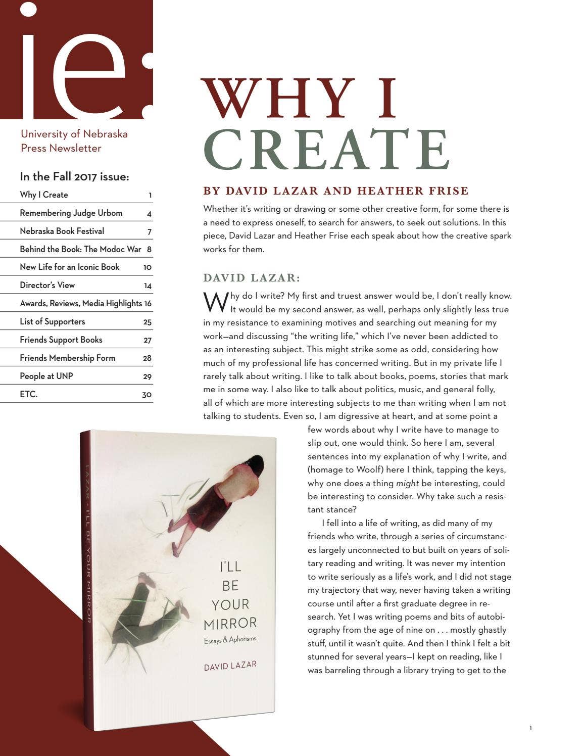 UNP Fall 2017 E-Newsletter by University of Nebraska Press - Issuu