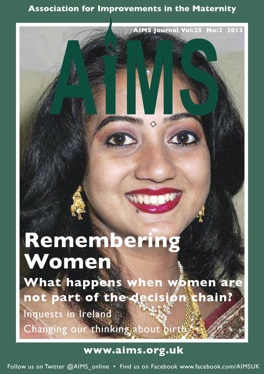 AIMS Journal Vol 25 No 2 2013 Remembering Women by AIMS (Association ...