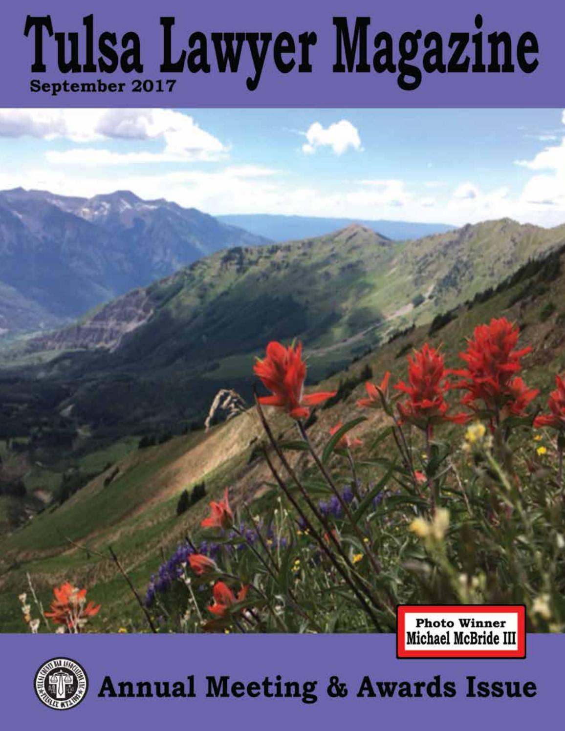 Tulsa Lawyer Magazine September 2017 by Tulsa County Bar Association ...