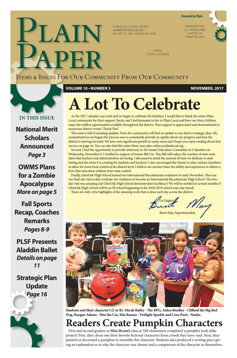 November 2017 Plain Paper by Plain Local Schools - Issuu