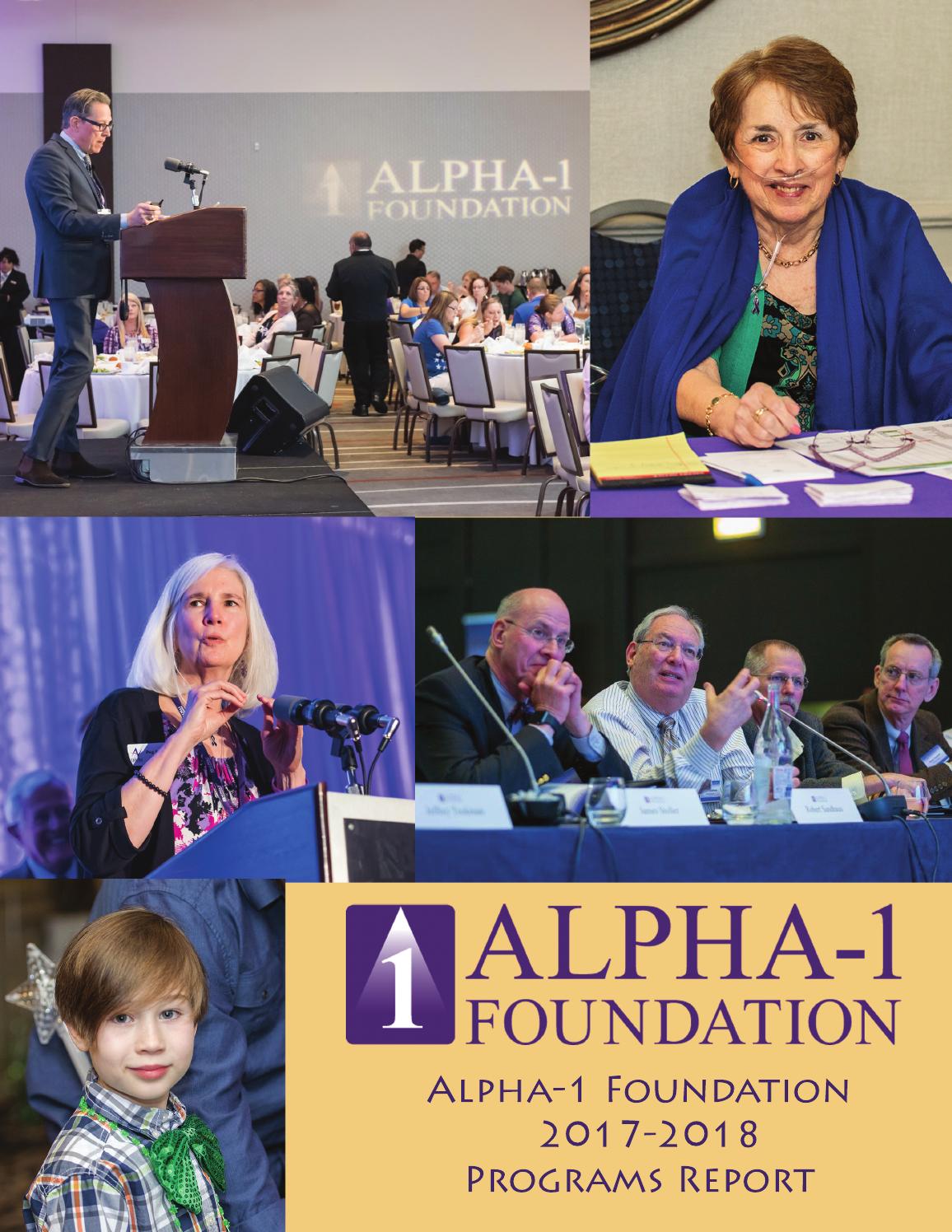 2017-2018 Programs Report by Alpha-1 Foundation - Issuu