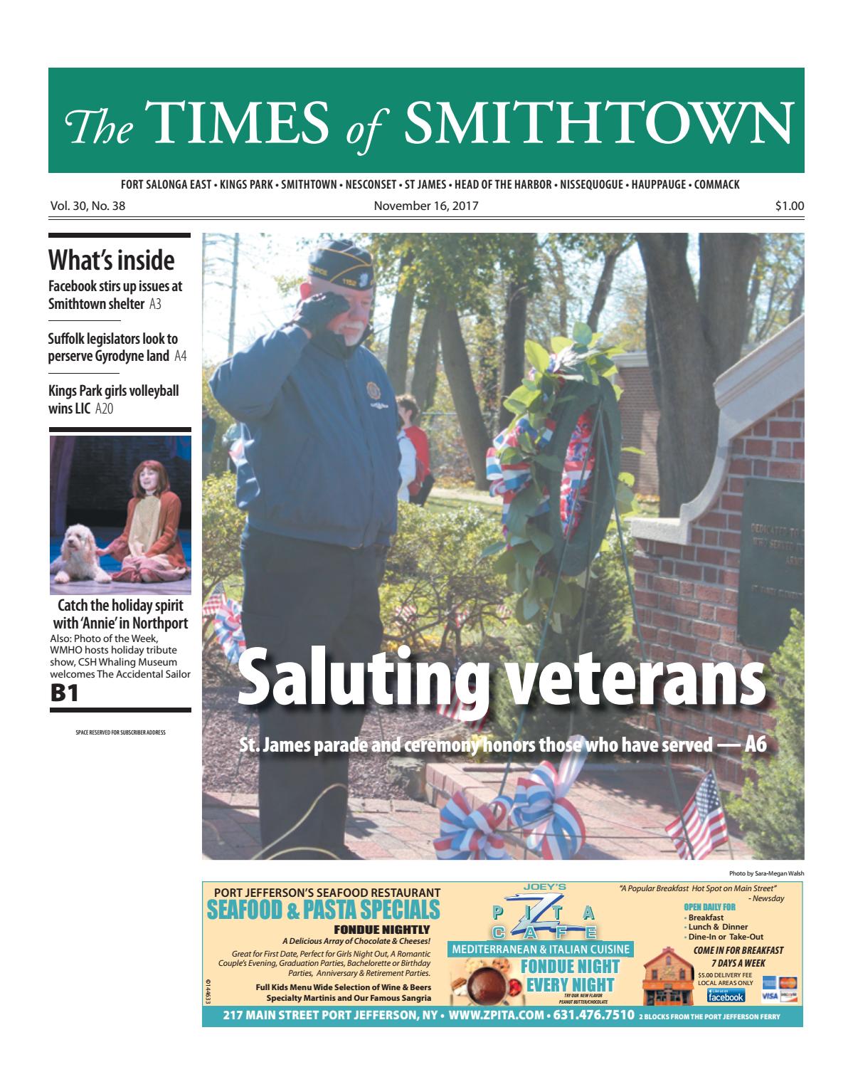 The Times of Smithtown - November 16, 2017 by TBR News Media - Issuu