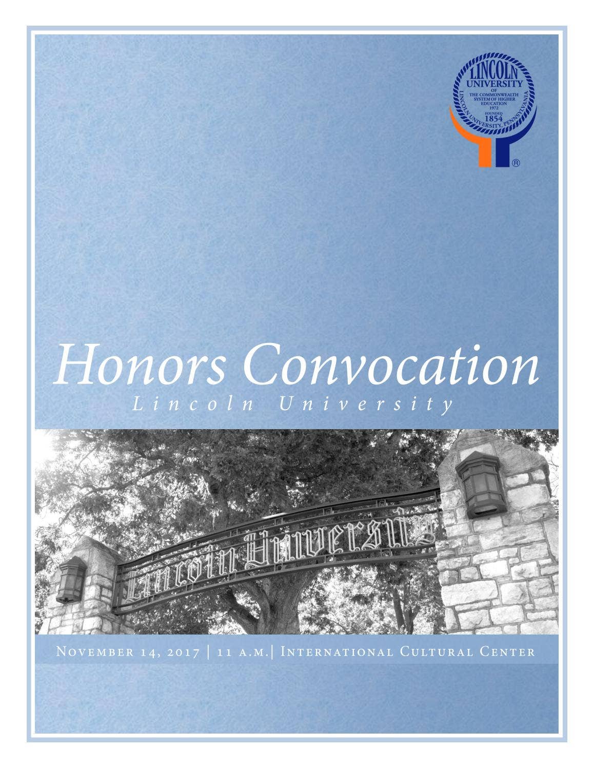 Honors Convocation Fall 2017 by Lincoln University - Issuu