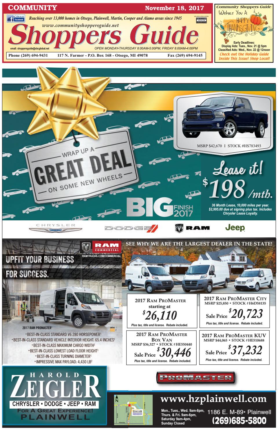 11 18 17 shoppersguide web by Community Shoppers Guide - Issuu