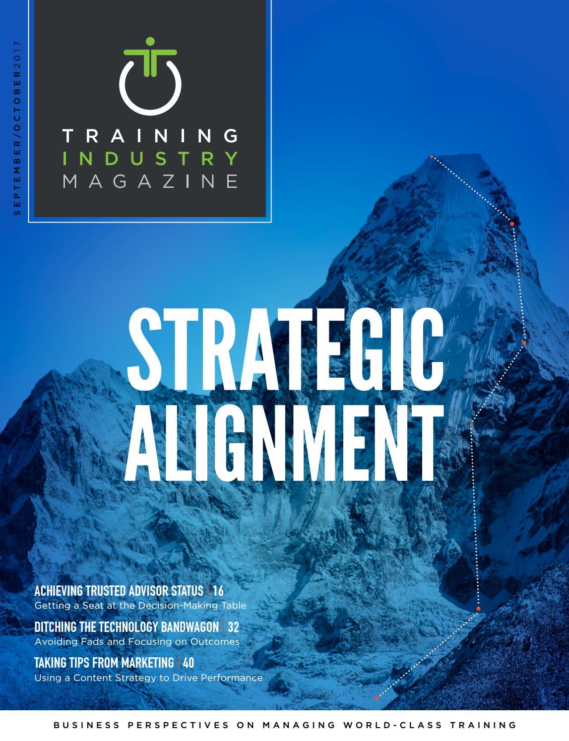 Strategic Alignment | September/October 2017 by Training Industry ...
