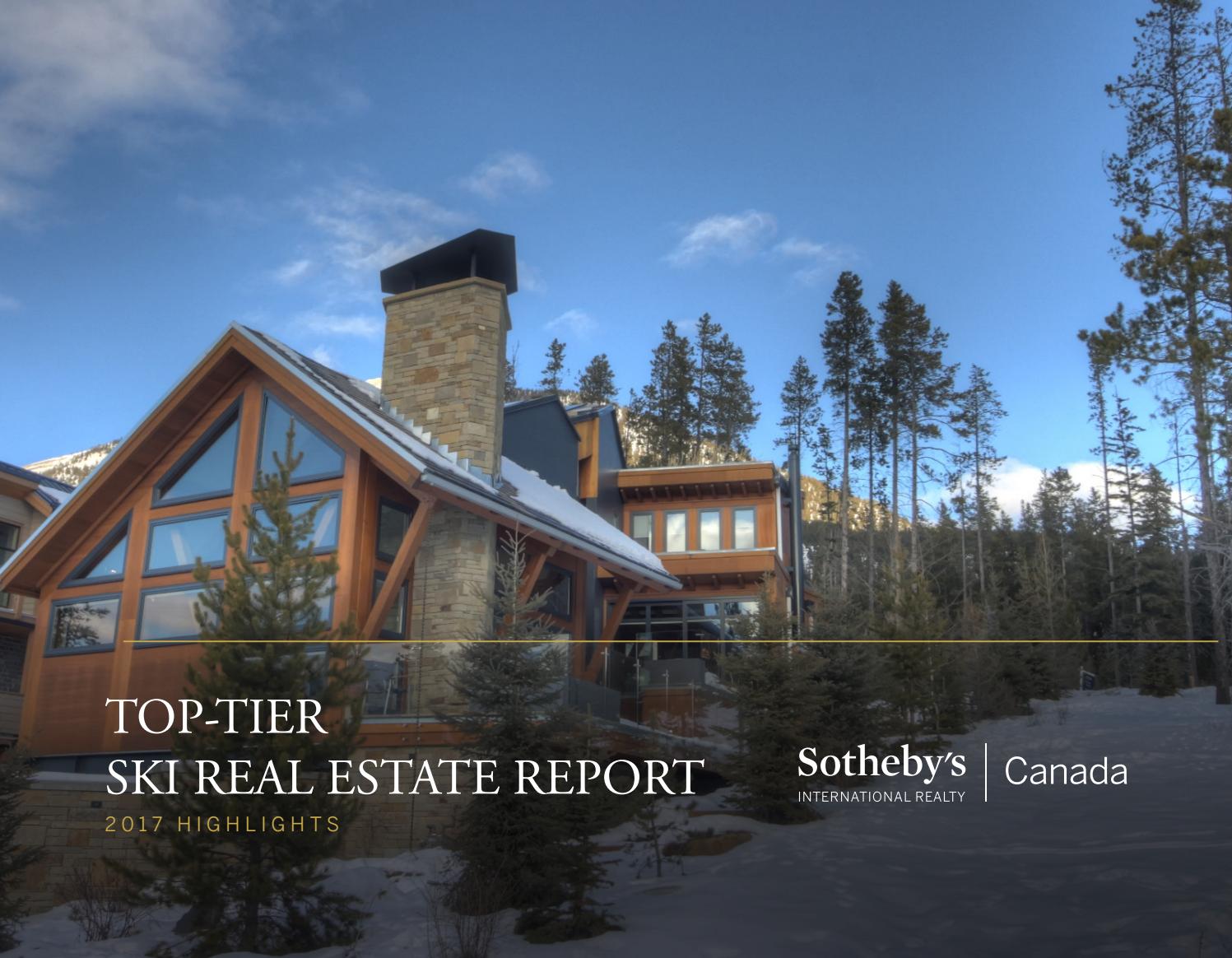 2017 Top-Tier Ski Real Estate Report by Sotheby's International Realty ...
