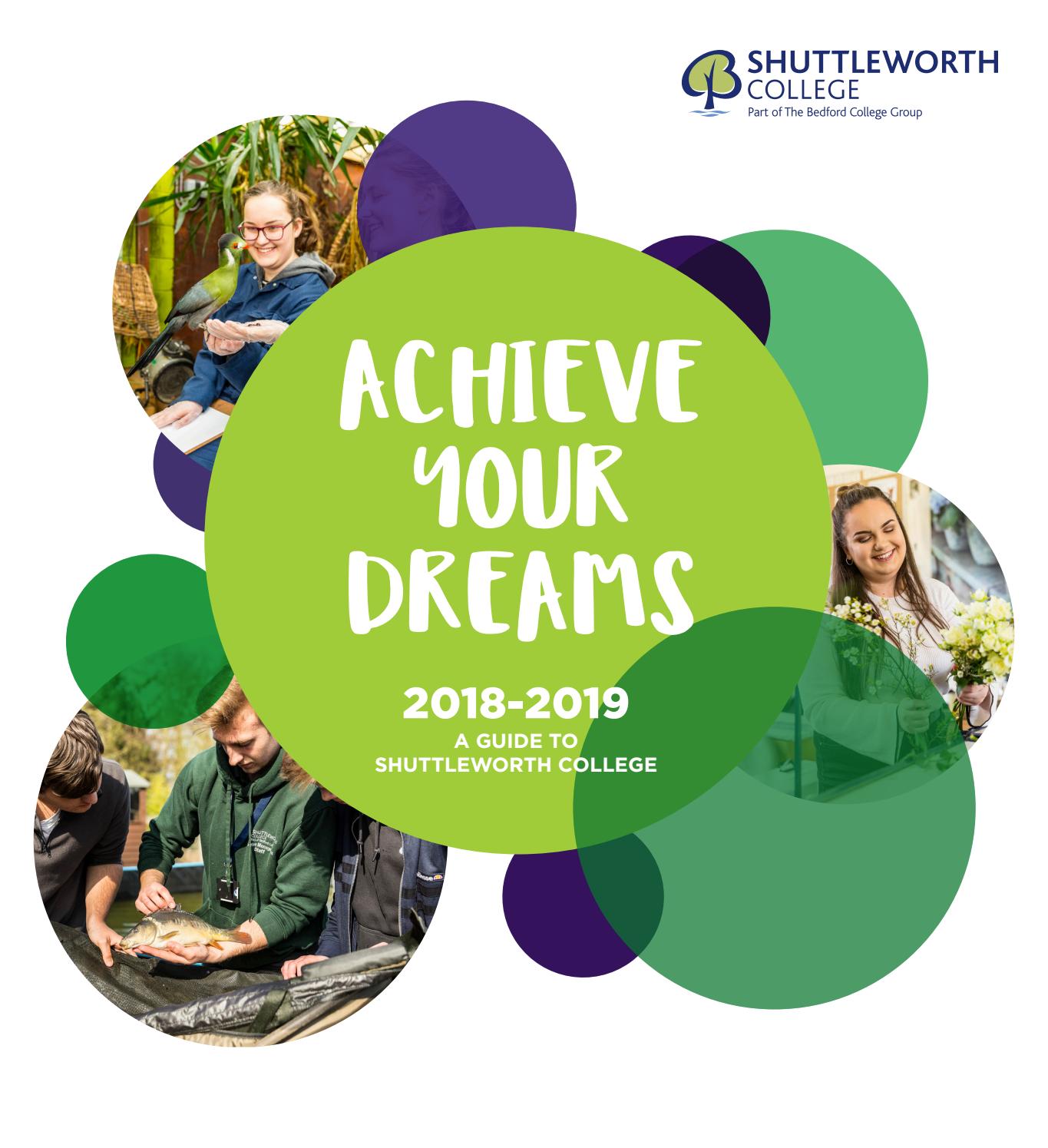 Shuttleworth College Guide 2018-19 by The Bedford College Group - Issuu