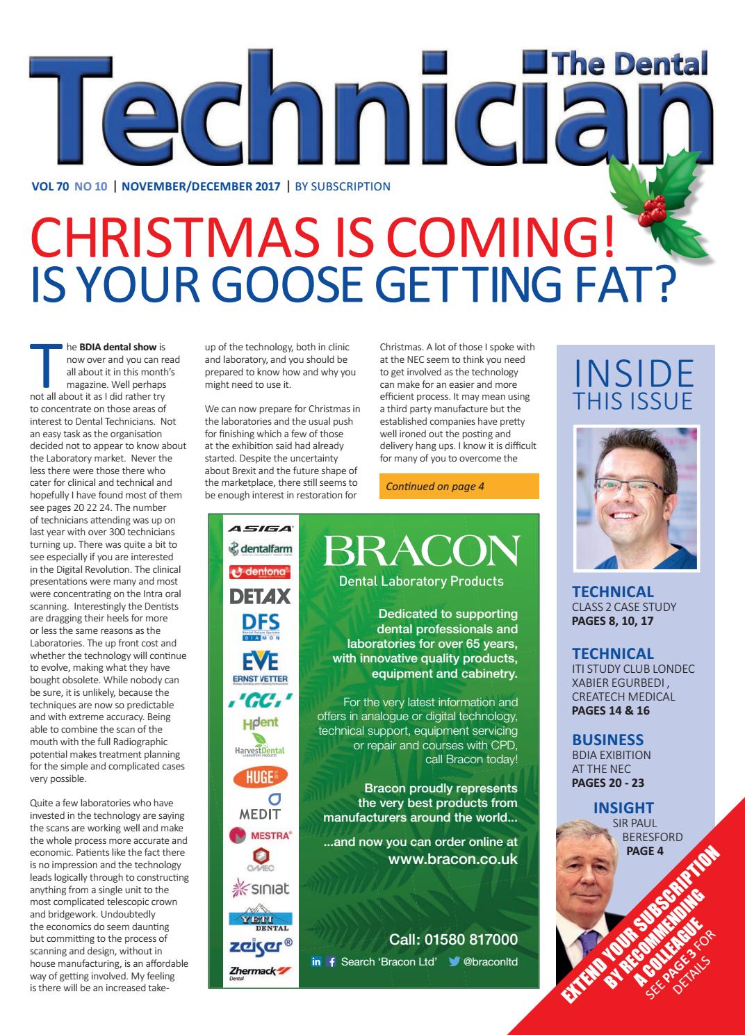 The Dental Technician Magazine November/December 2017 by The Dental ...
