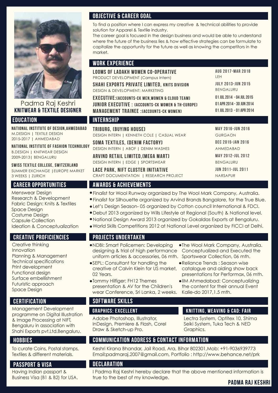 Resume by Padma Raj Keshri - Issuu