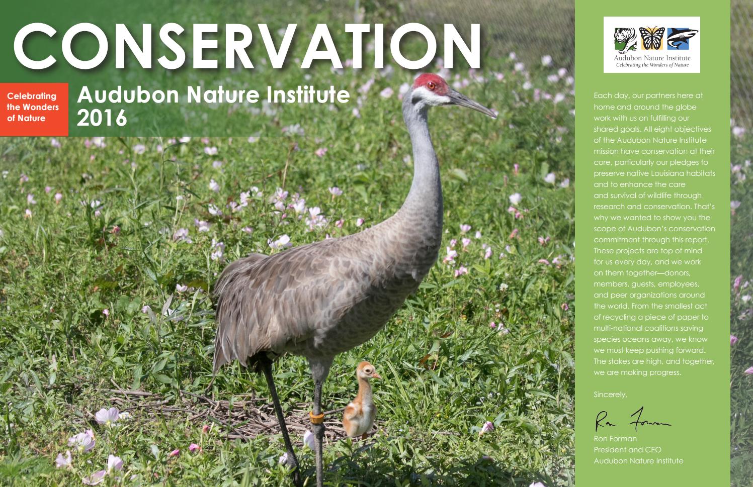 Audubon Nature Institute Conservation Report 2016 by Audubon Nature ...