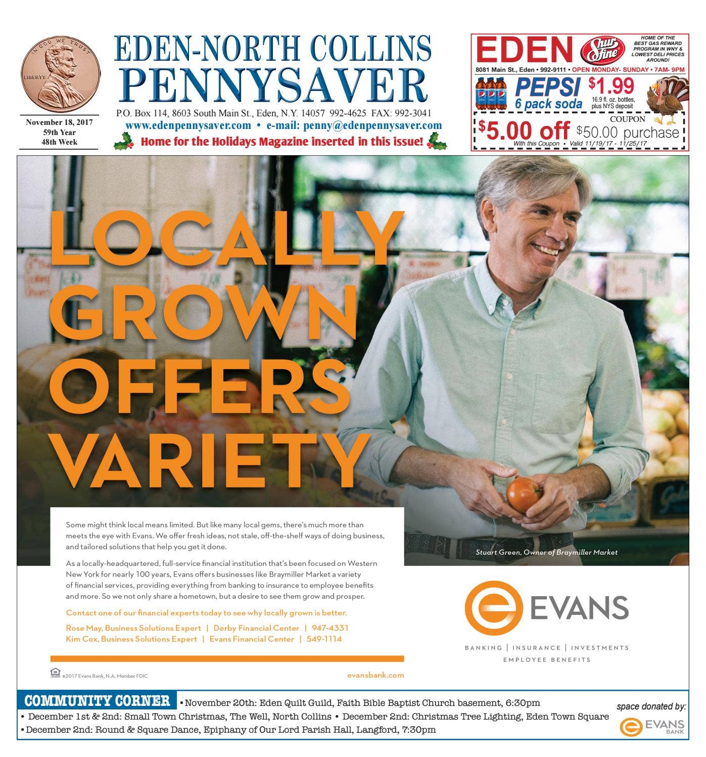 Eden- North Collins Pennysaver 11-18-17 by Eden- North Collins ...