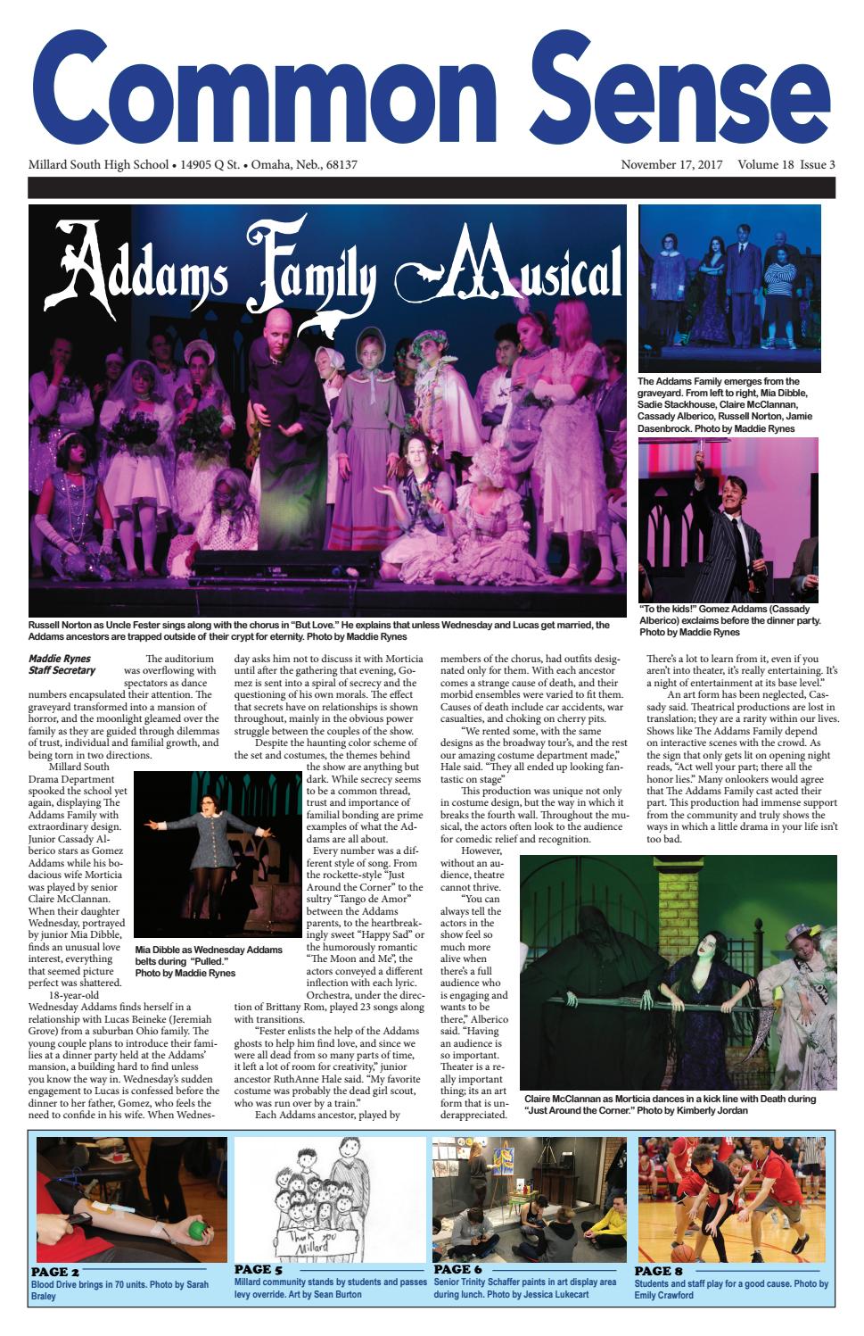 Common Sense Volume 18 Issue 3 November 17, 2017 by Millard South ...