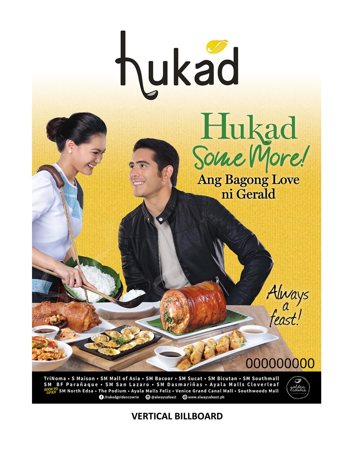Hukad Restaurant - Gerald Anderson campaign by Glenn Concepcion - Issuu