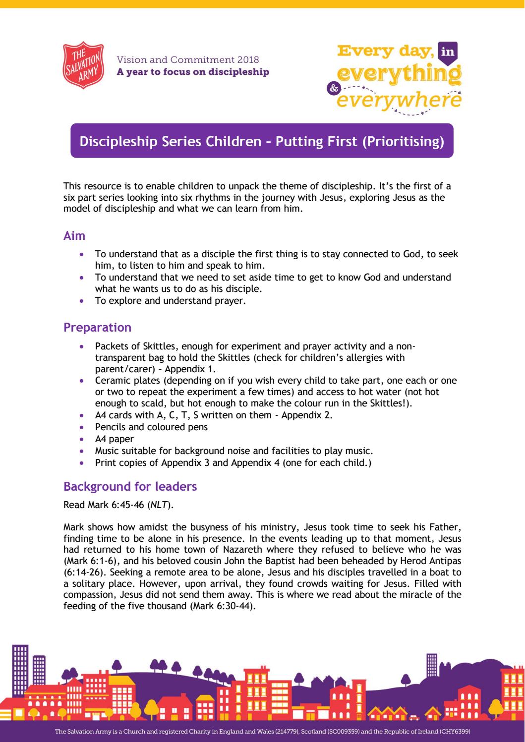 Putting First - Children by The Salvation Army UK and Ireland - Issuu