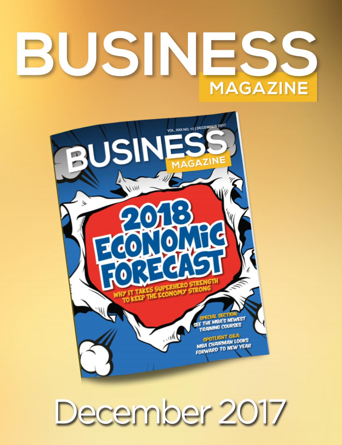 December 2017 Business Magazine by MBA Business Magazine - Issuu