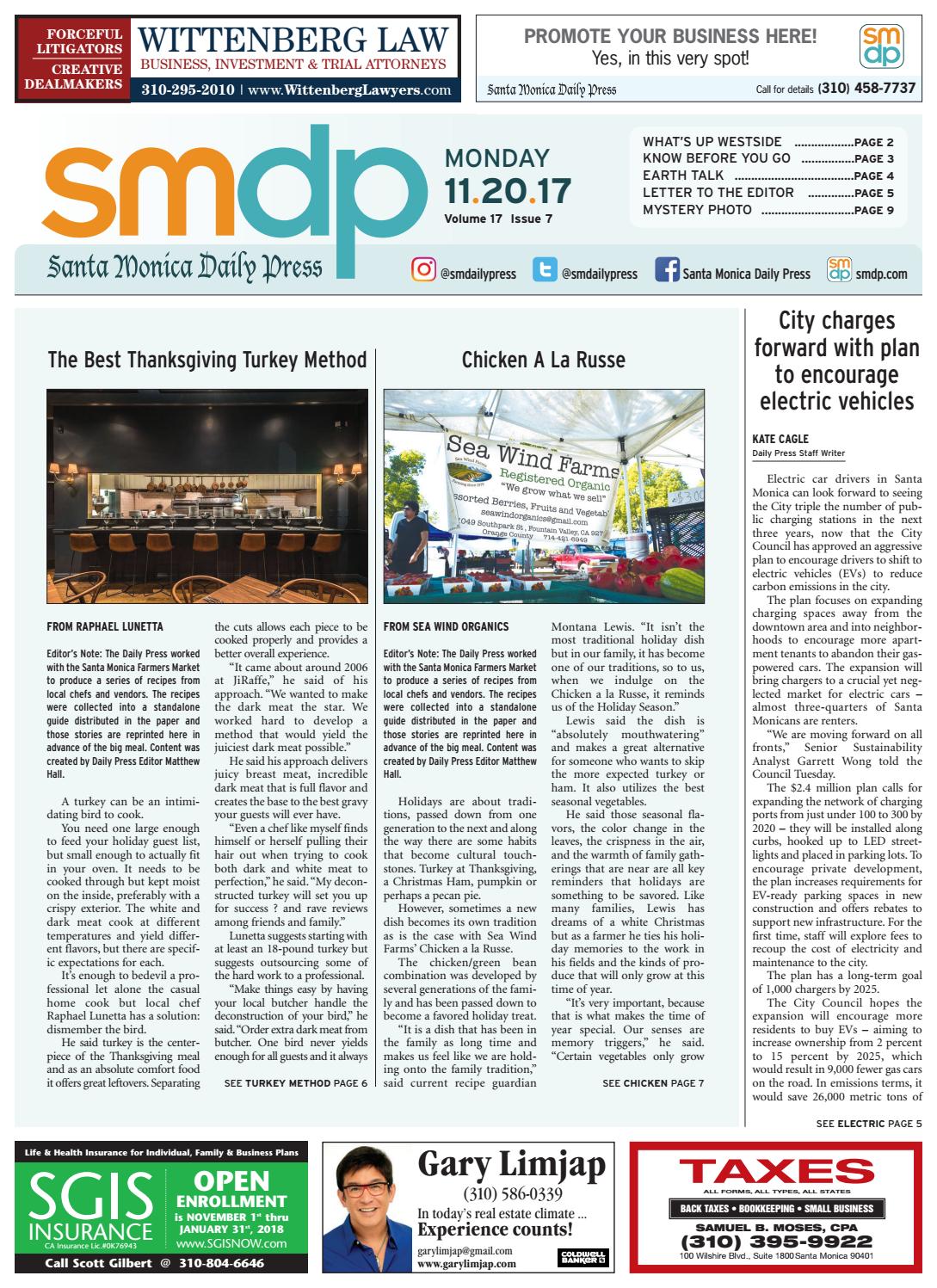 Monday, November 20, 2017 by Santa Monica Daily Press - Issuu