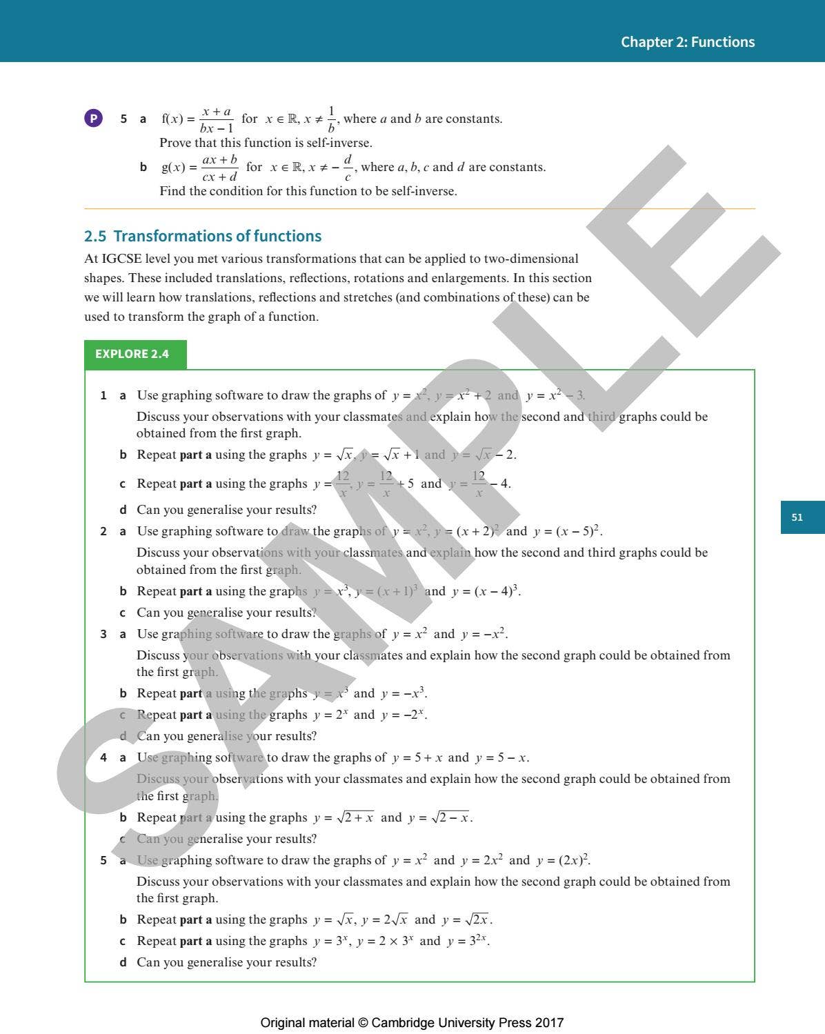 Preview Cambridge International AS and A Level Pure Mathematics 1 ...