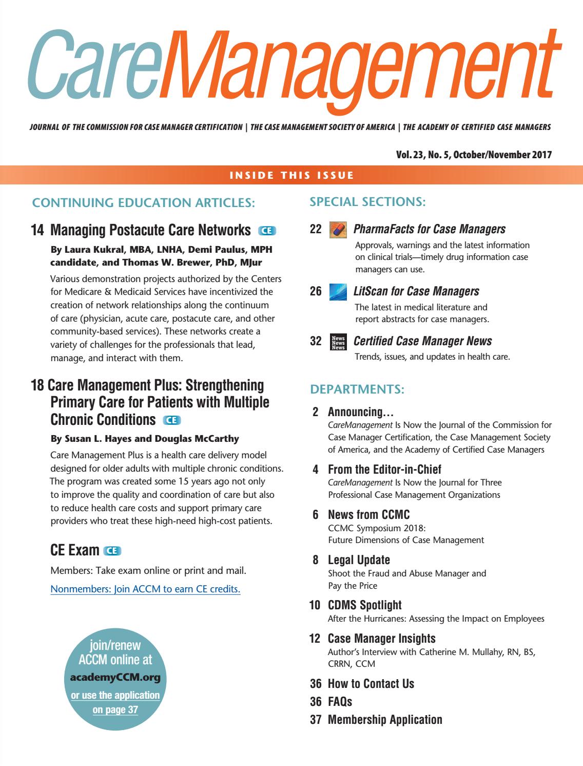 CareManagement October/November 2017 by CareManagement - Issuu