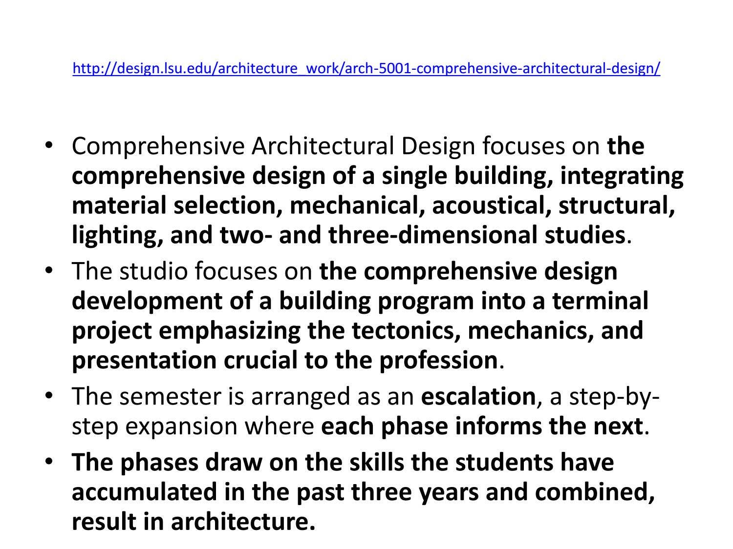 Comprehensive Architectural Design by Yasser Osman Moharam Mahgoub - Issuu