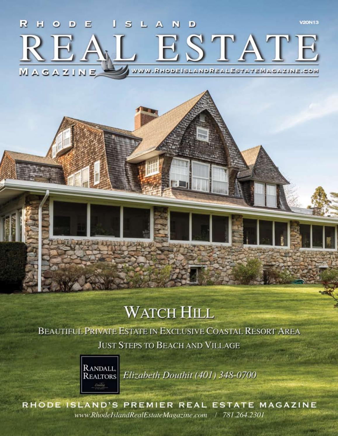 Rhode Island Real Estate Magazine V20N13 by Nancy Wolcott Miller - Issuu