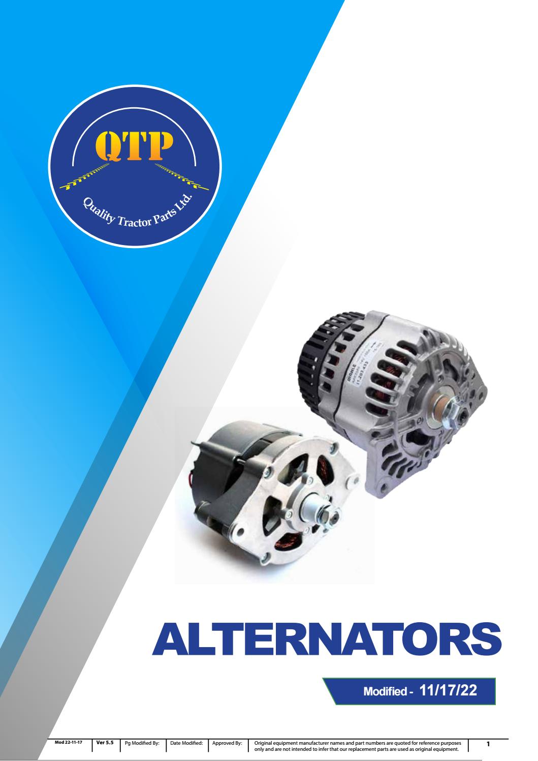 Alternators by Quality Tractor Parts - Issuu