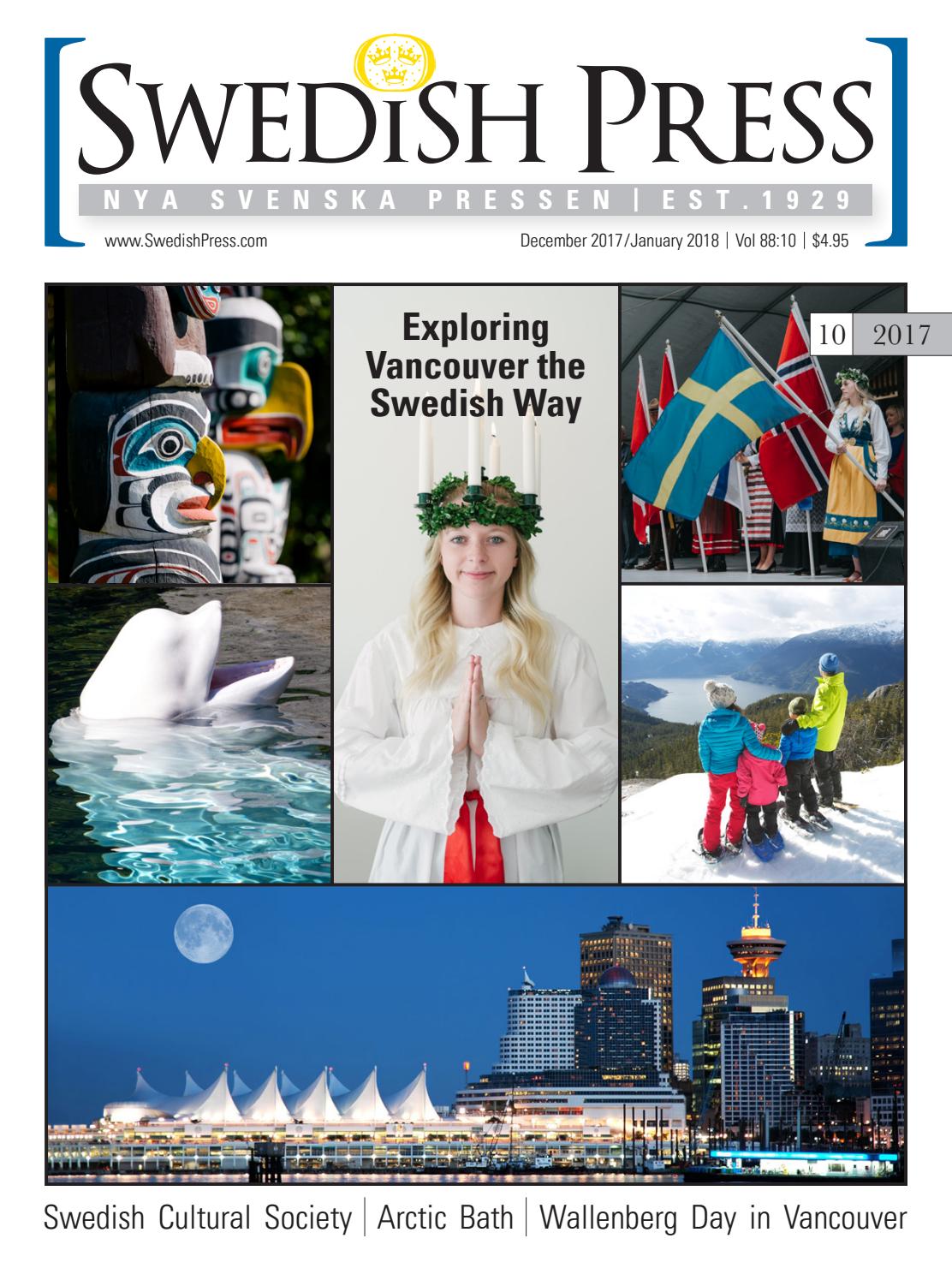 Swedish Press Sample Dec 2017/Jan2018 Vol 88:10 by Swedish Press - Issuu