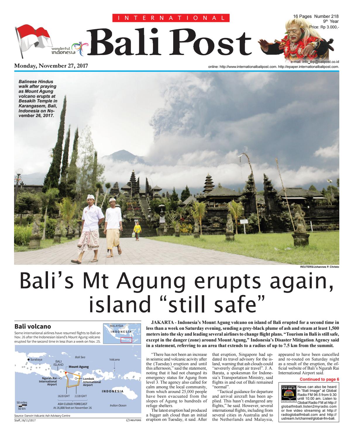 Edition Monday,November 27, 2017 | International Bali Post by e-Paper ...