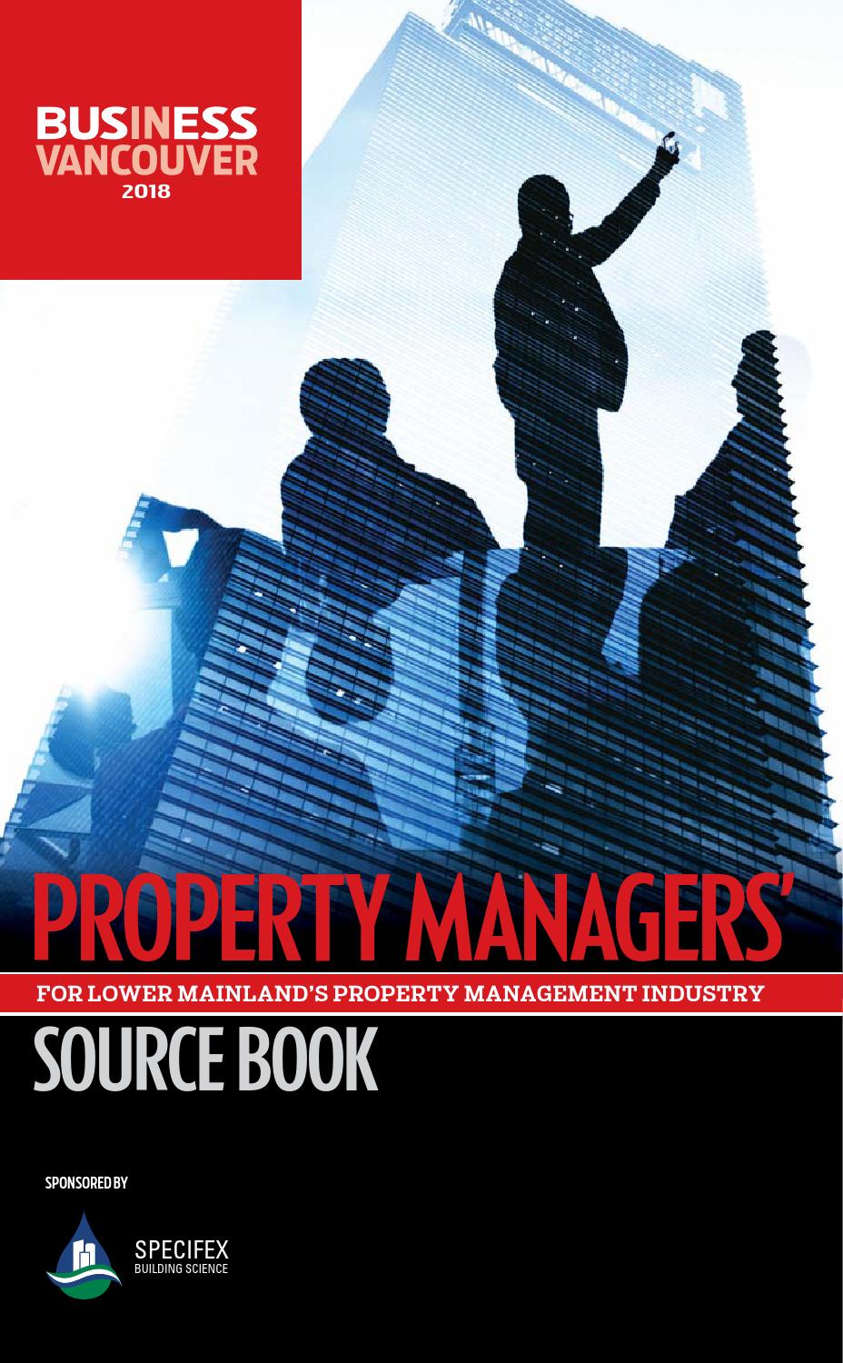 Property Managers' Source Book 2018 by Business in Vancouver Media ...