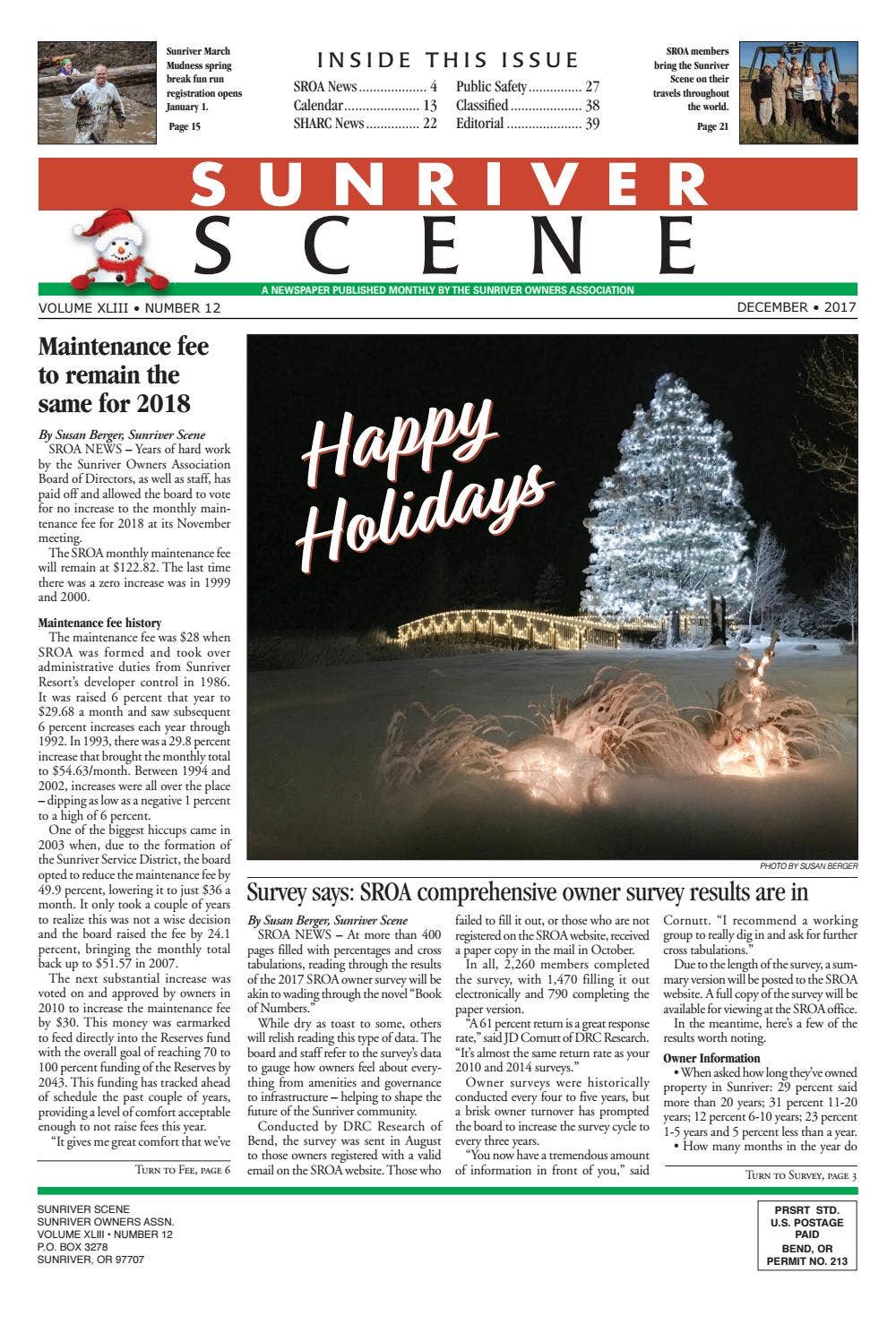 Sunriver Scene December 2017 by Sunriver Scene - Issuu