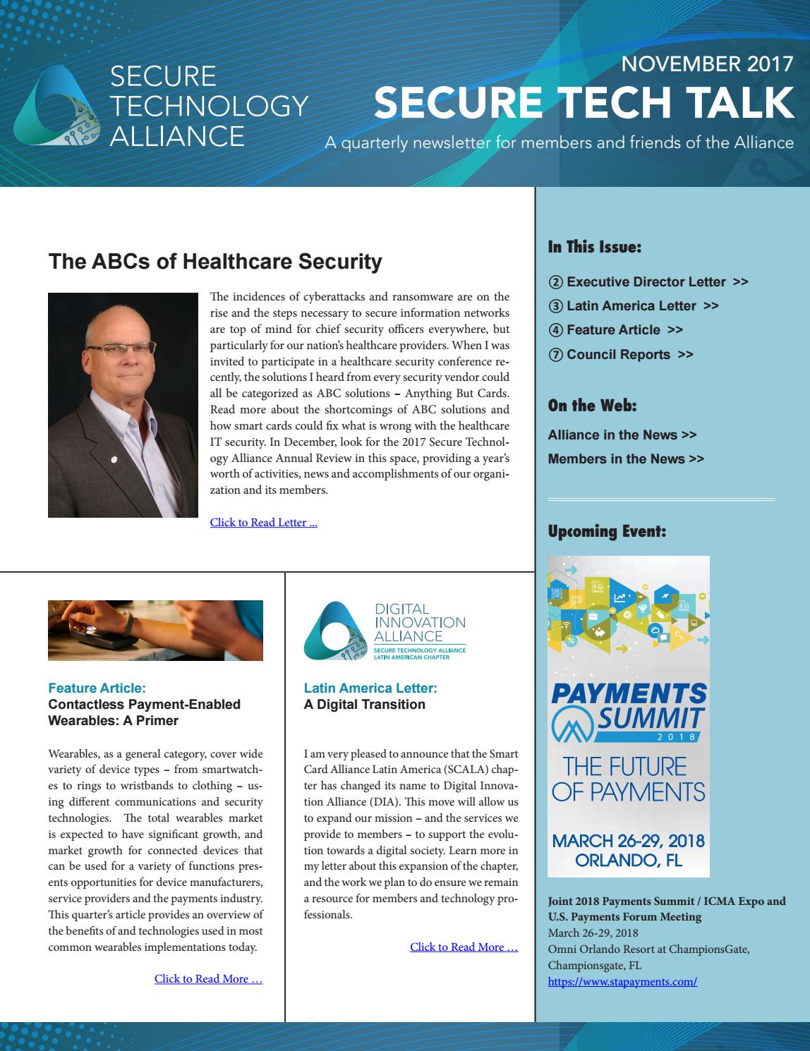 Secure Tech Talk, Q4-2017 by Secure Technology Alliance - Issuu