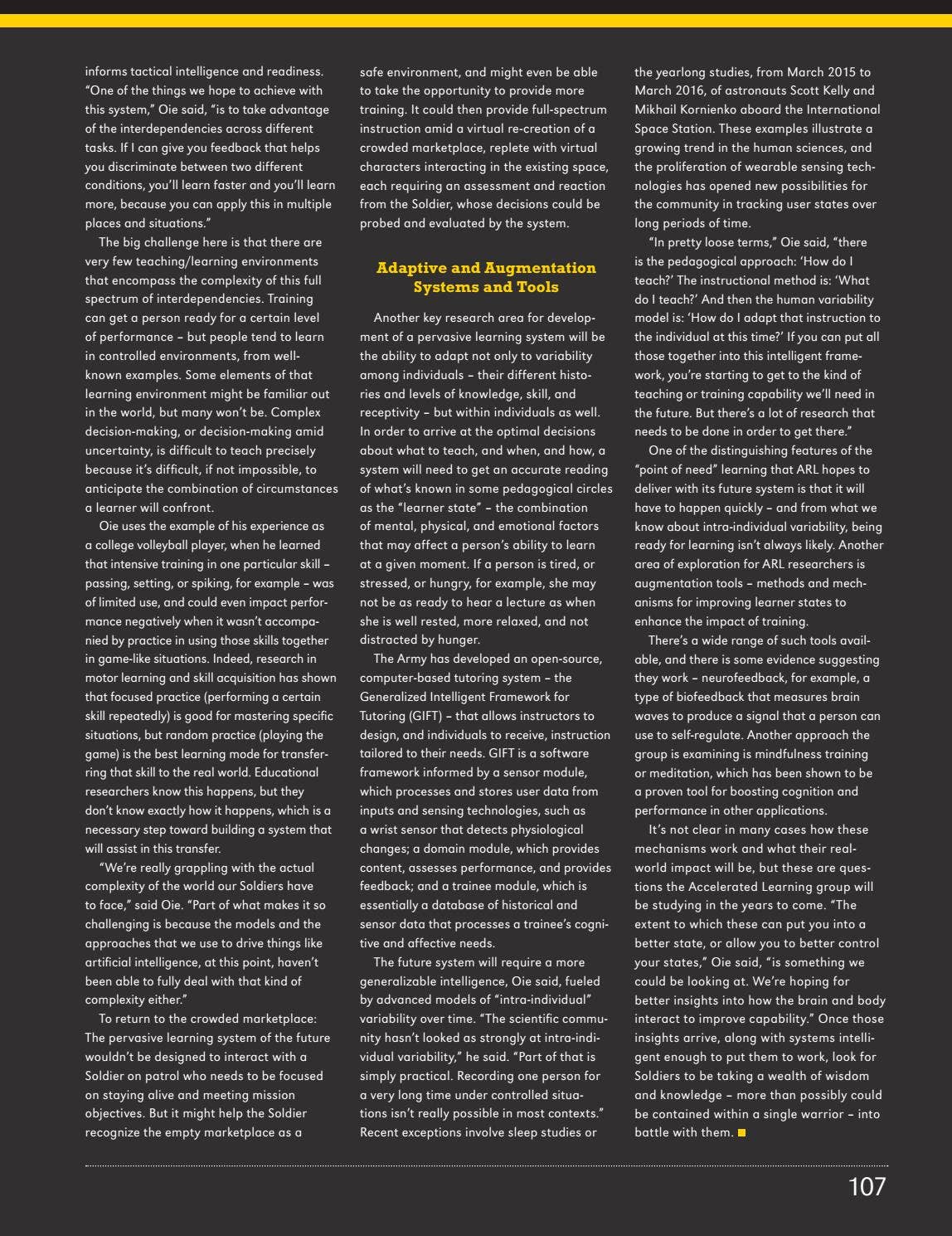 U.S. Army Research Laboratory: 25 Years of Excellence in Army Science ...