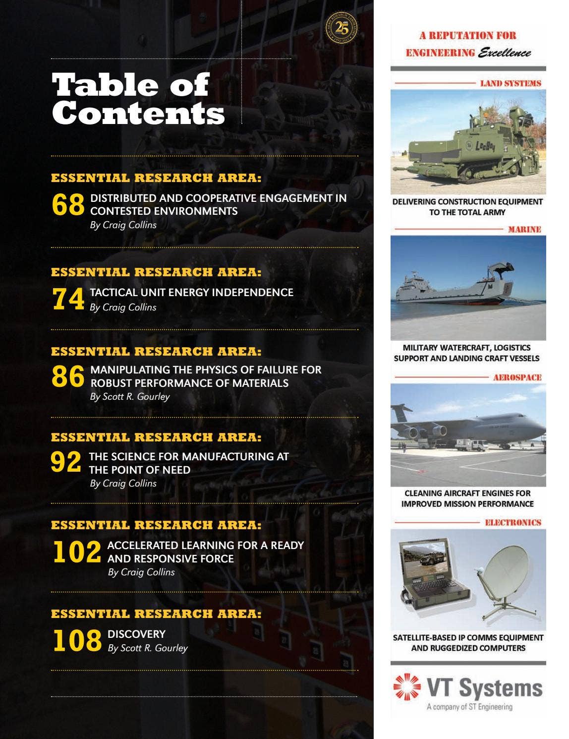 U.S. Army Research Laboratory: 25 Years of Excellence in Army Science ...