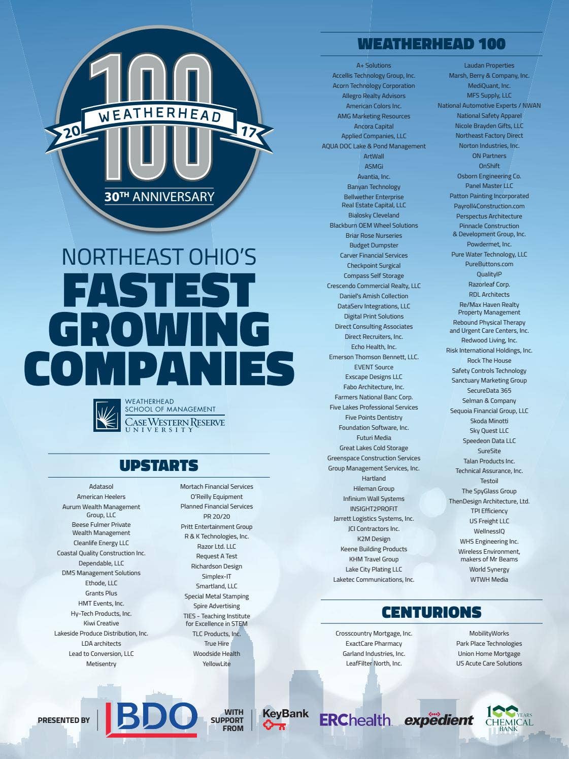 Weatherhead 100 by Crain's Cleveland Business - Issuu