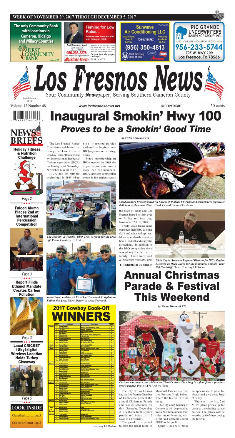 Los Fresnos News | November 29, 2017 by La Feria News - Issuu