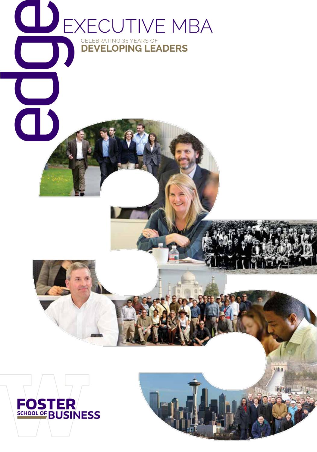 Executive MBA edge - UW Foster School of Business by University of ...