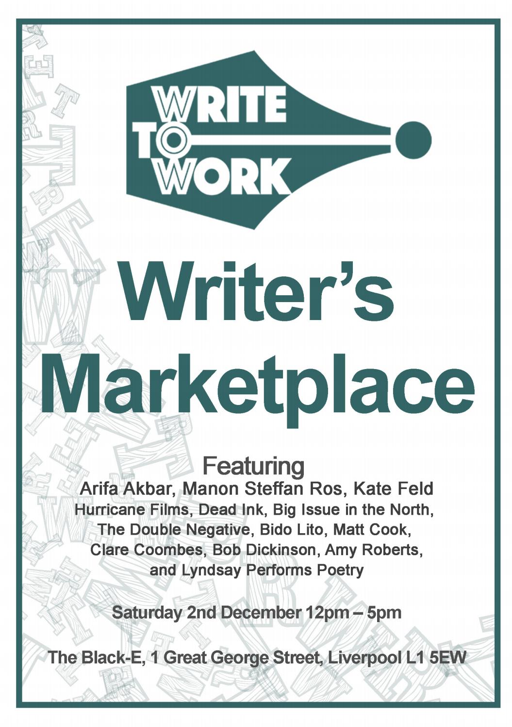 Writer's Marketplace Brochure by Writing on the Wall - Issuu