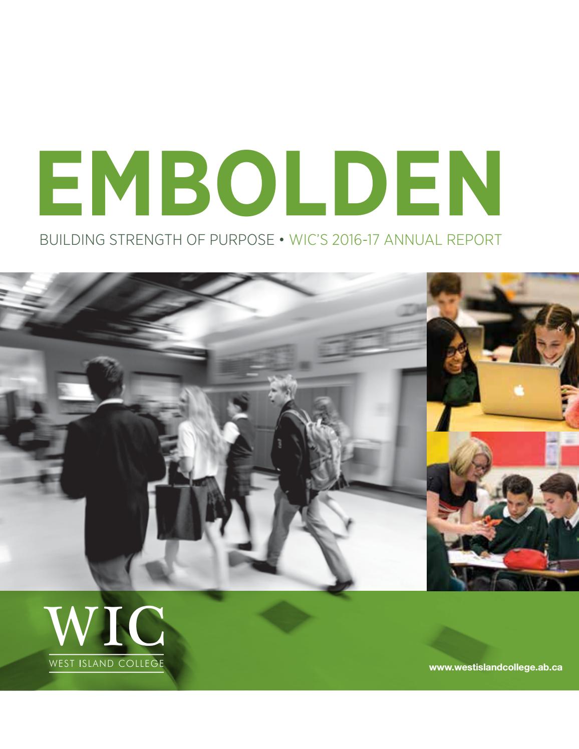 WIC Annual Report 2016 - 2017 by West Island College - Issuu