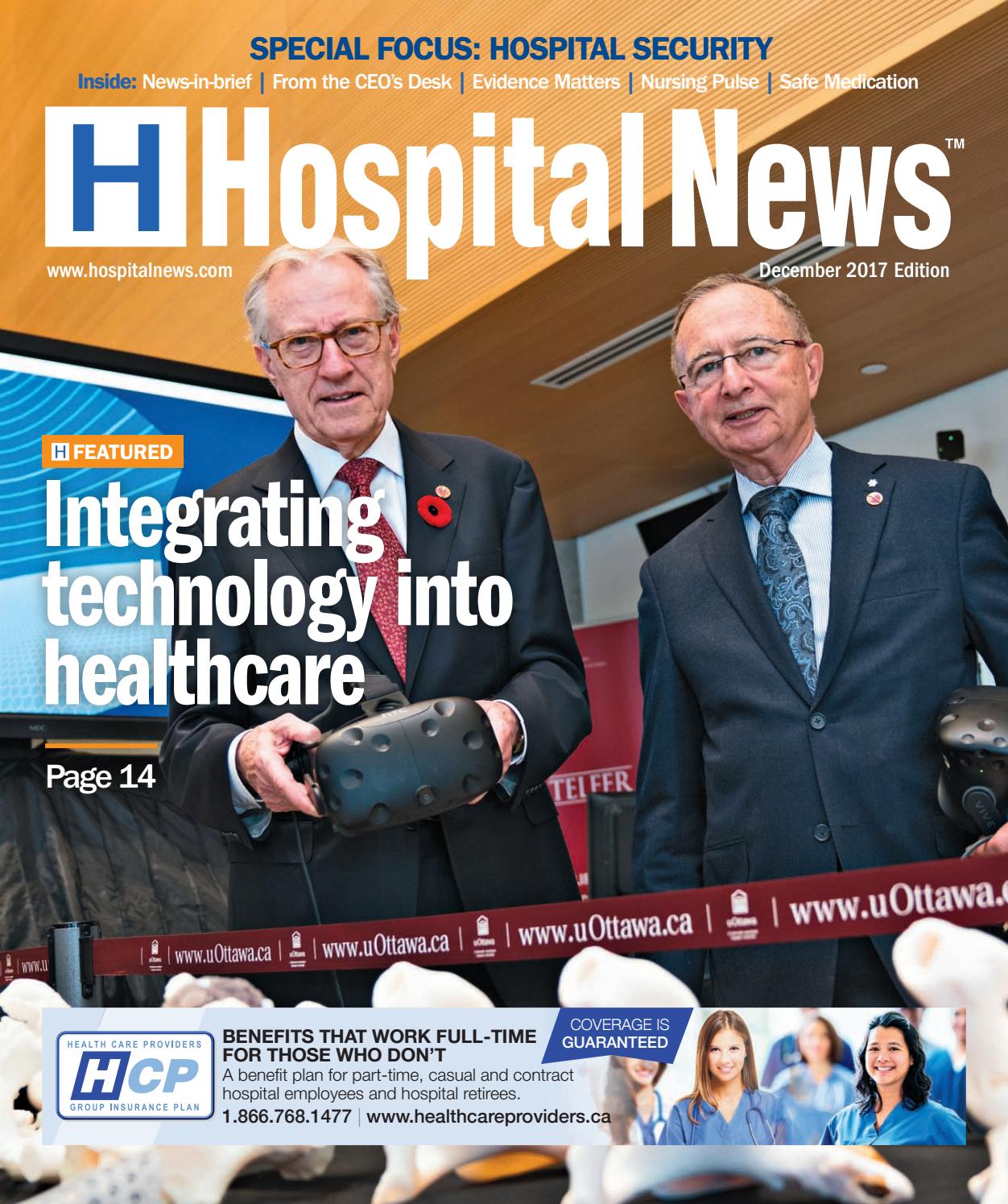 Hospital News 2017 December Edition by Hospital News - Issuu