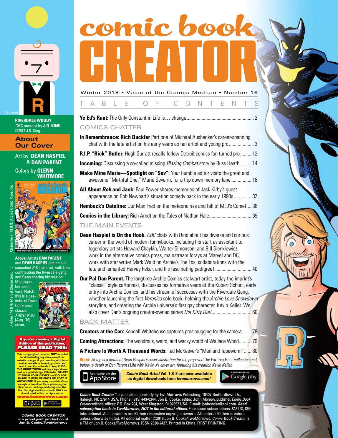 Comic Book Creator #16 Preview by TwoMorrows Publishing - Issuu