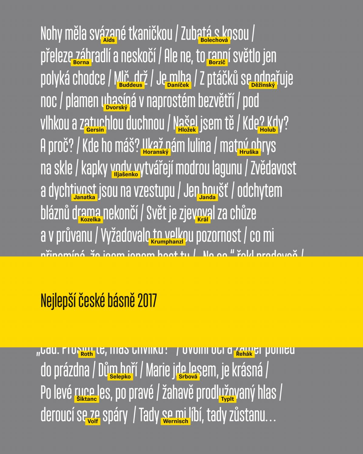 Nejlepší české básně 2017 — ukázka by Host nakladatelství - Issuu