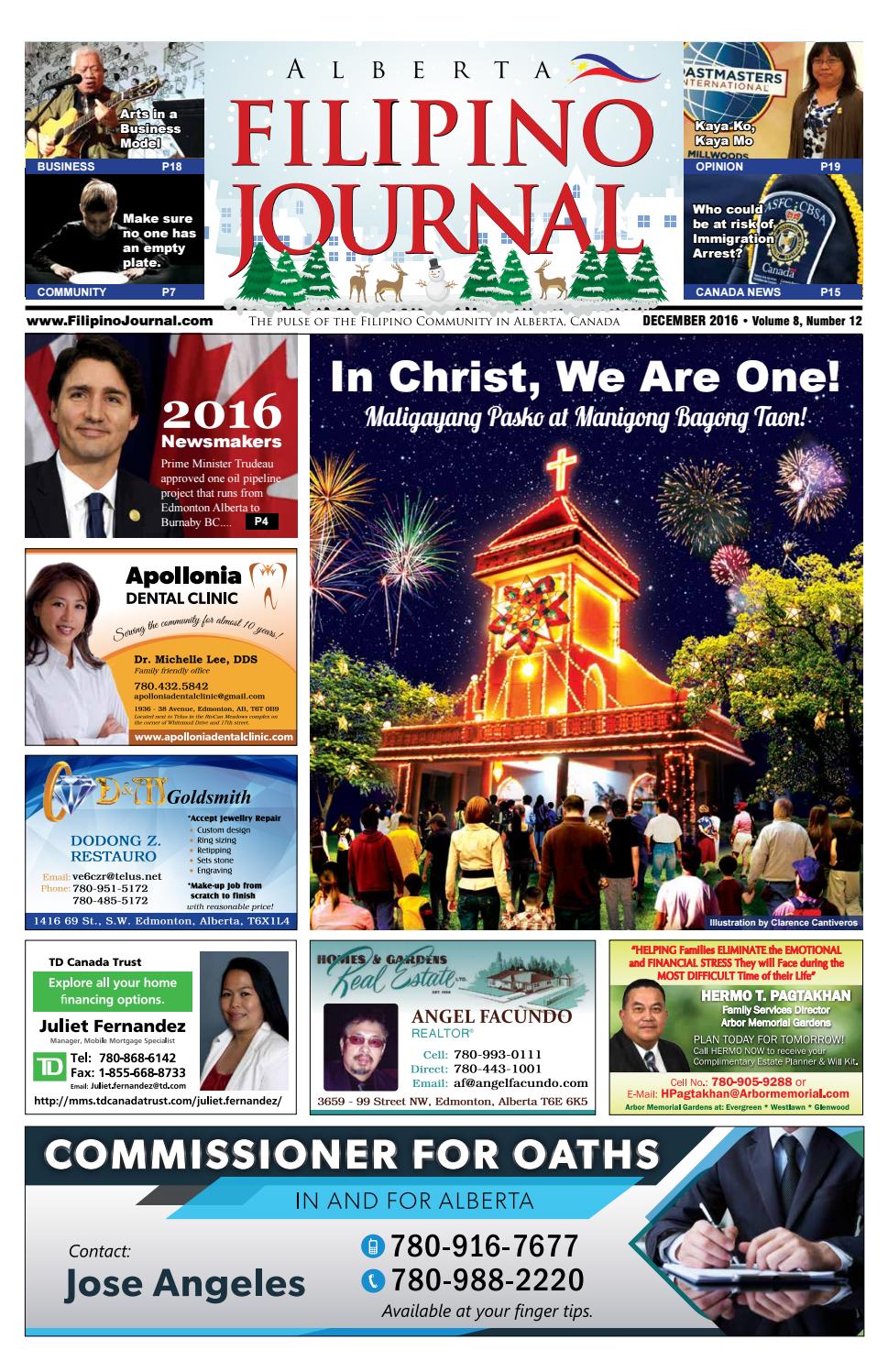 Alberta Filipino Journal - December 2016 issue by Alberta Filipino ...