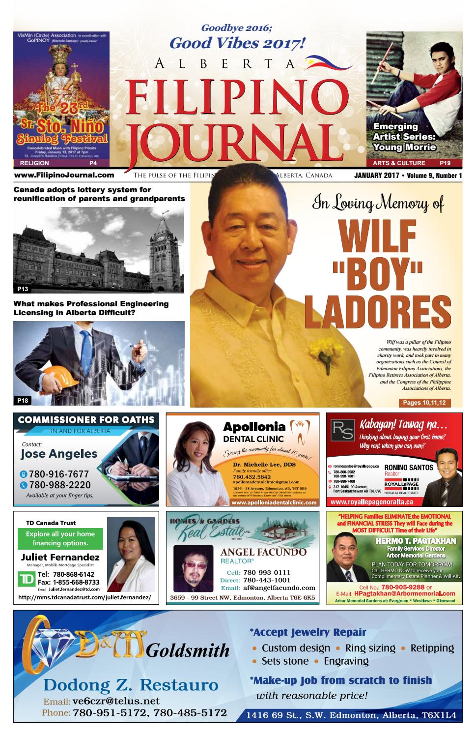 Alberta Filipino Journal - January 2017 issue by Alberta Filipino ...