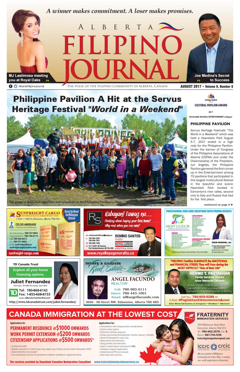 Alberta Filipino Journal - August 2017 issue by Alberta Filipino ...
