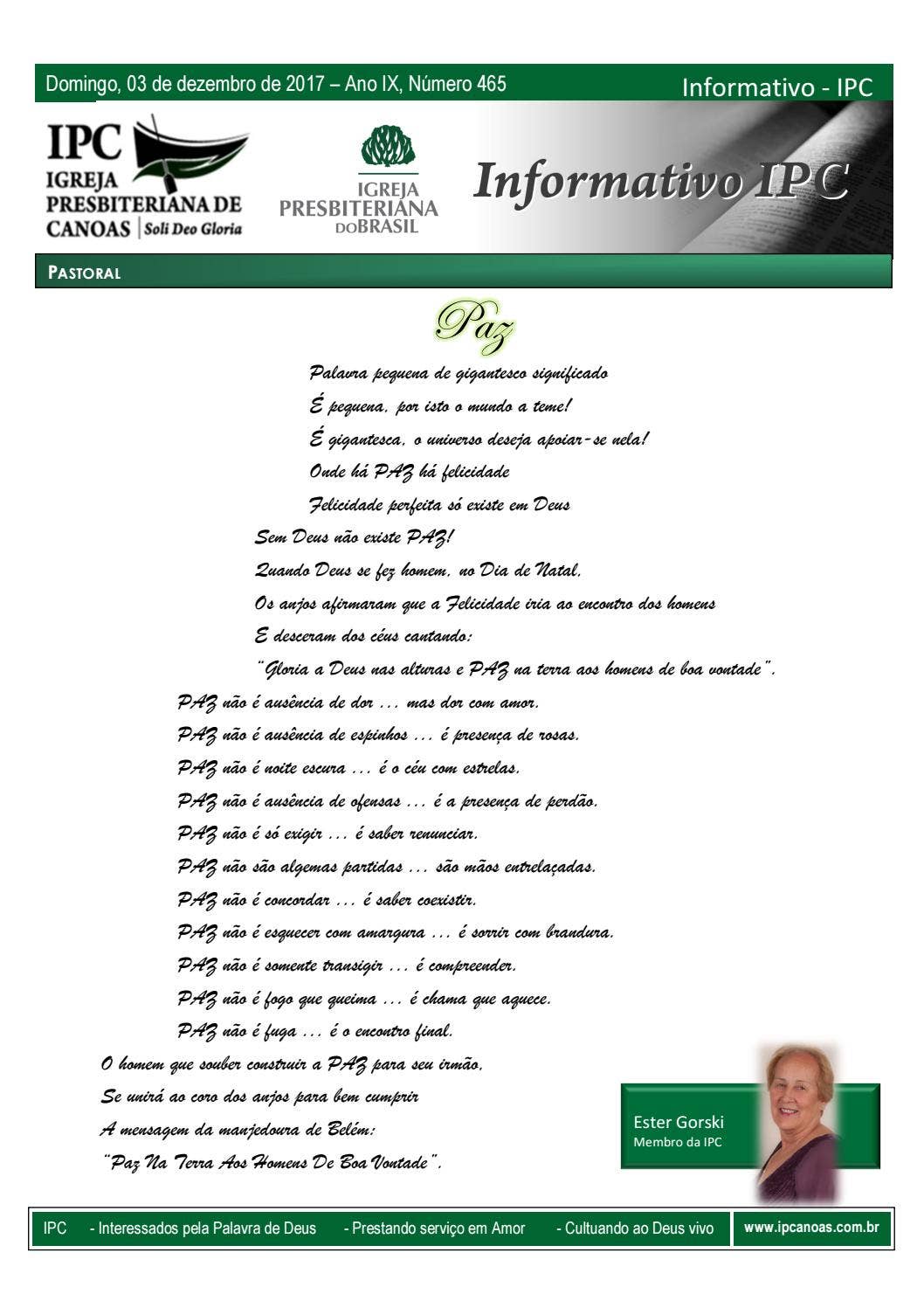 Informativo IPC 465 by IGREJA PRESBITERIANA - Issuu