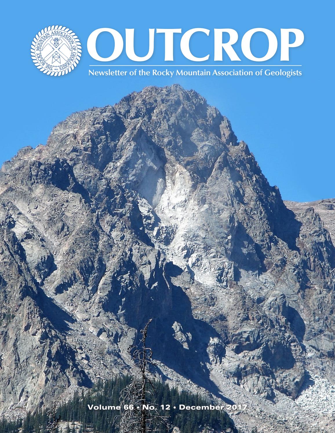 December 2017 outcrop by The Rocky Mountain Association of Geologists ...