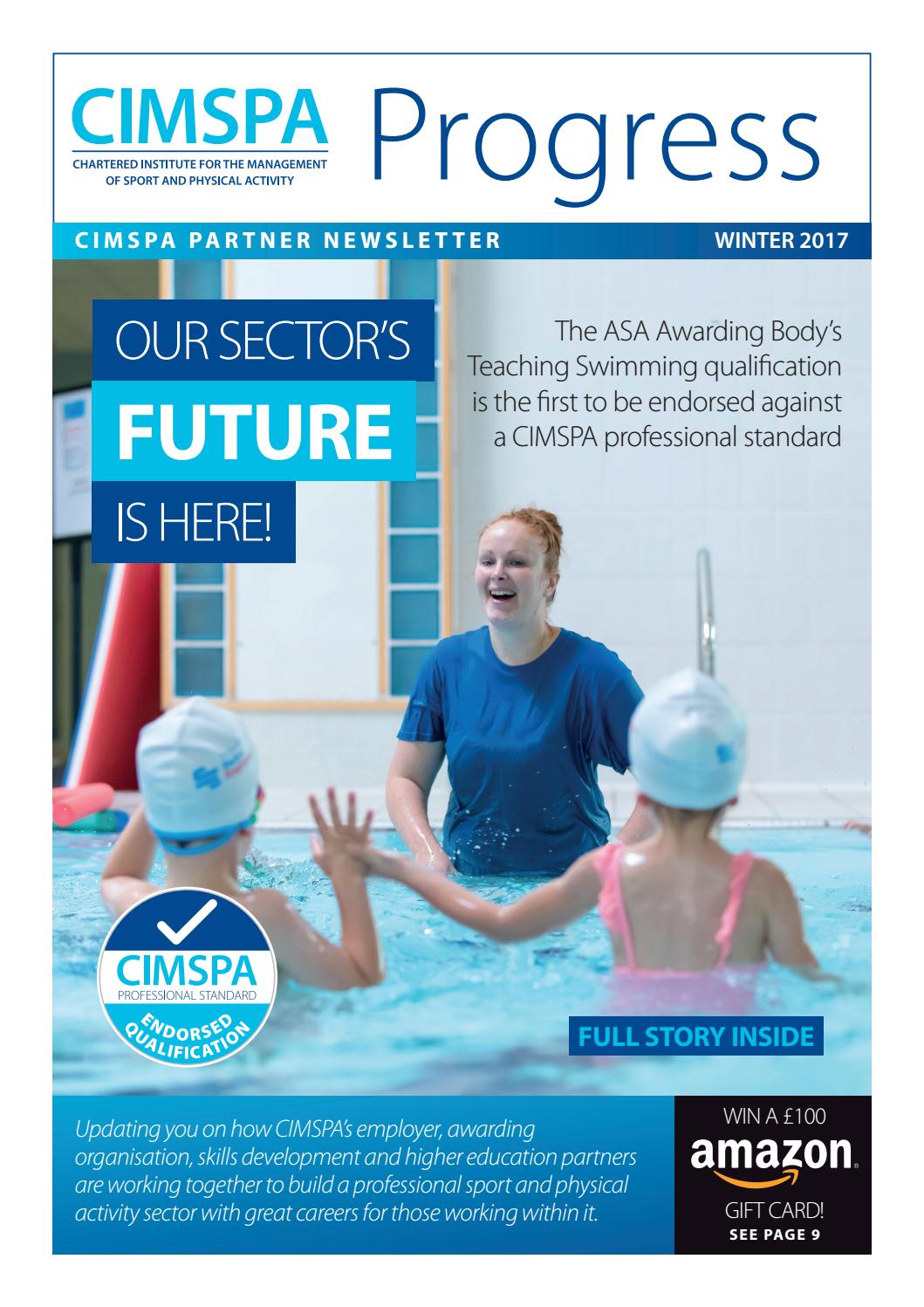 Partnerships newsletter december 2017 by CIMSPA - Issuu